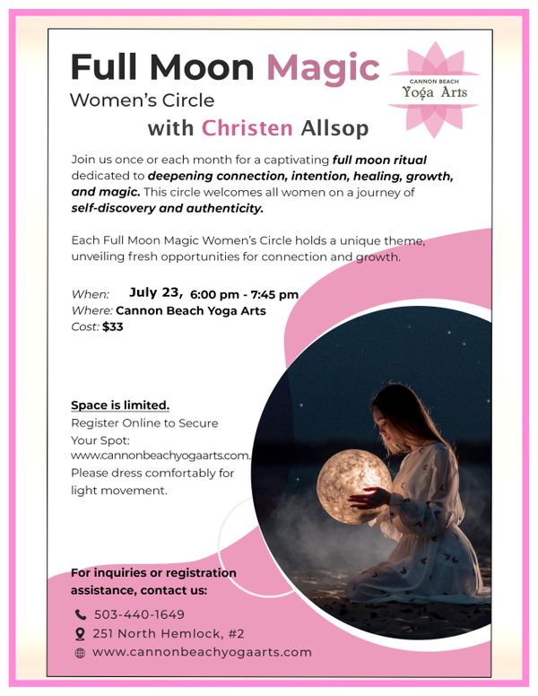 Workshops & Specialty Classes - Cannon Beach Yoga Arts